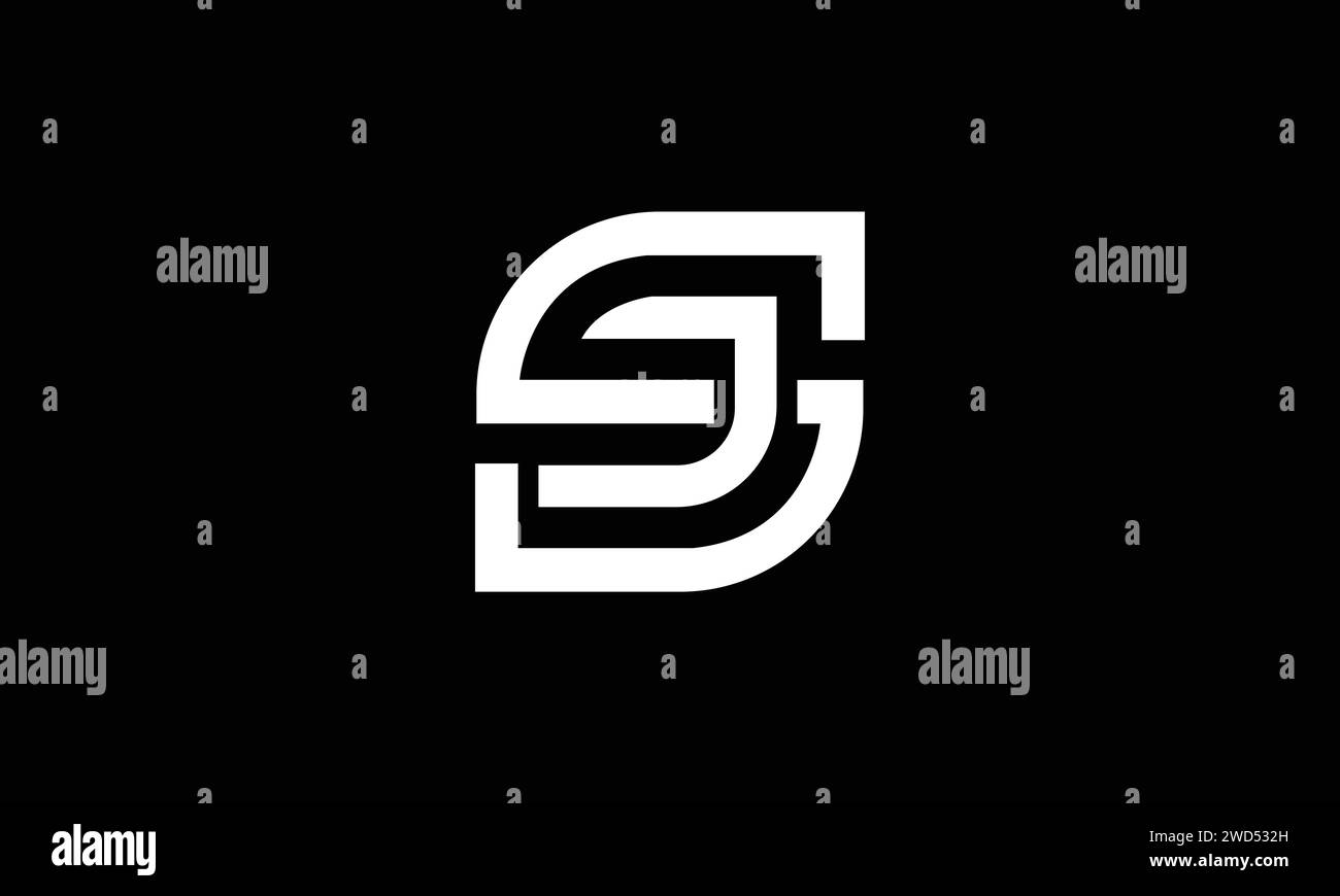 SJ logo template, SJ letter, flat design Stock Vector Image & Art - Alamy