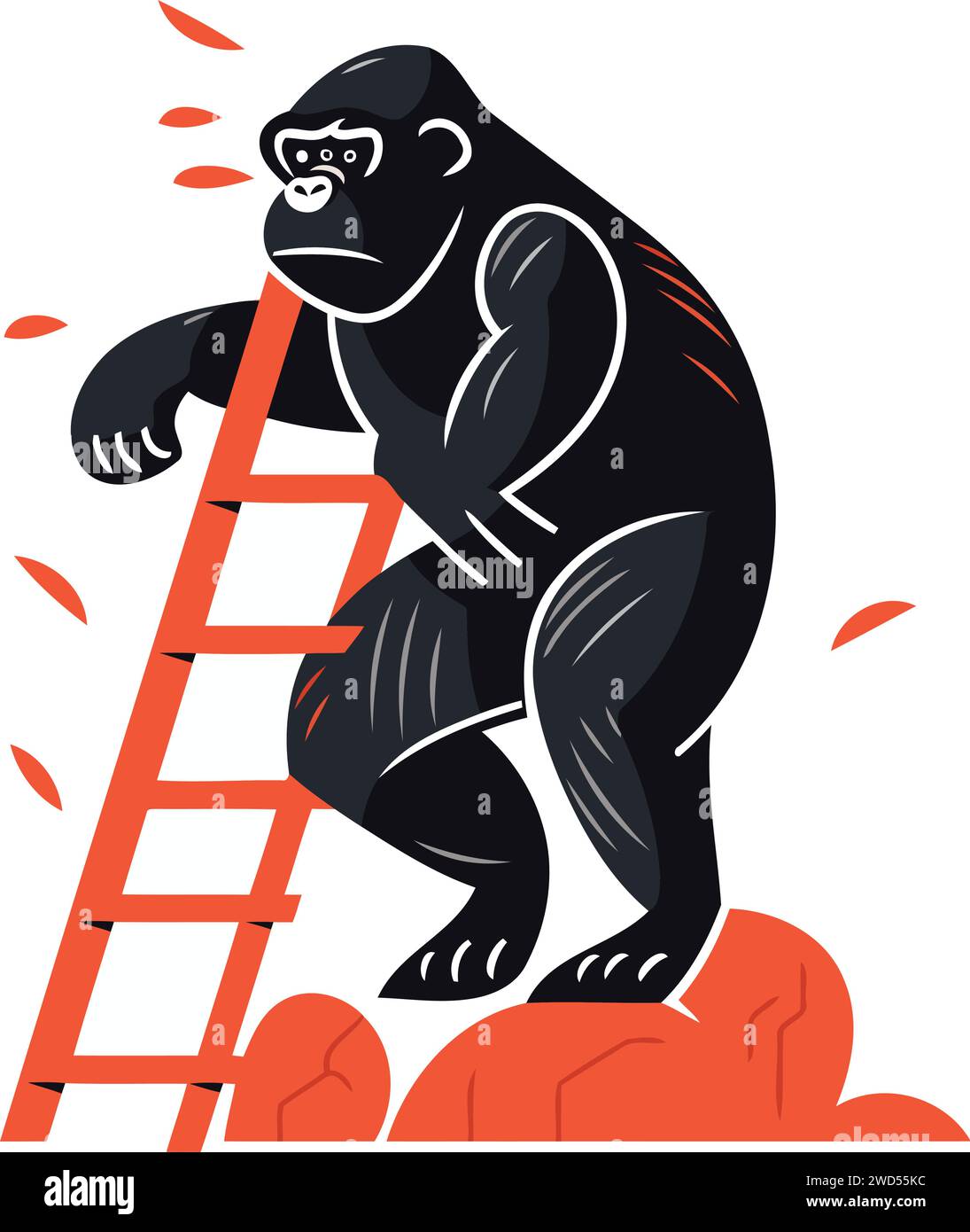 Monkey ladder Stock Vector Images - Alamy
