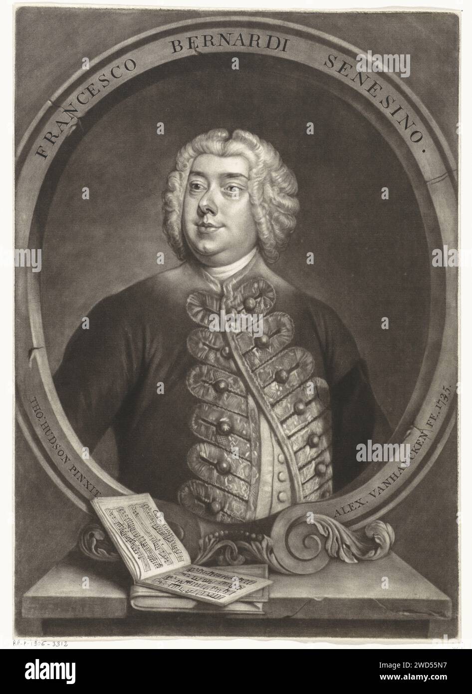Portret van Francesco Bernardi, Alexander Van Haecken, After Thomas ...