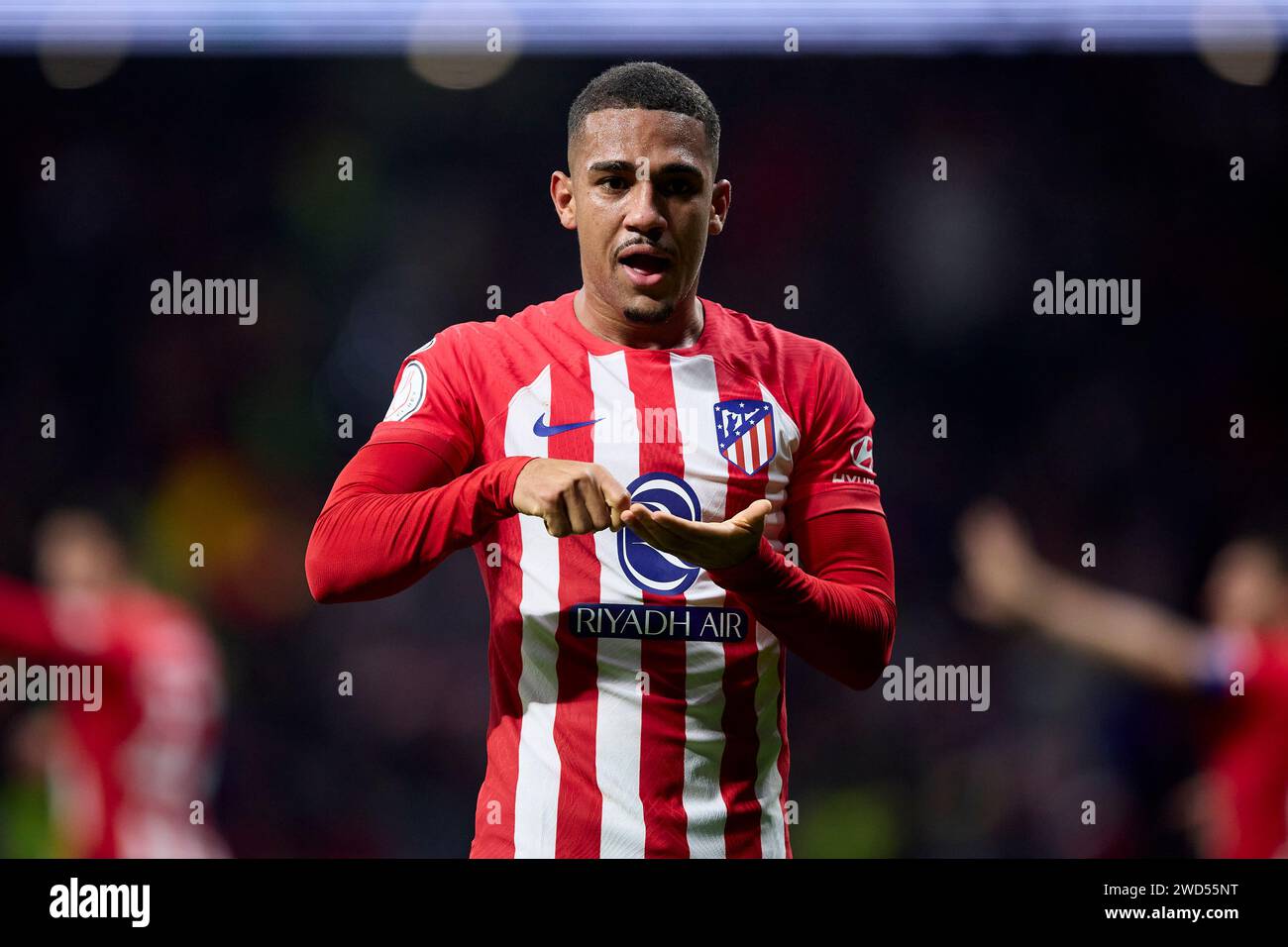 MADRID, SPAIN - JANUARY 18: Samuel Lino of Atletico de Madrid ...
