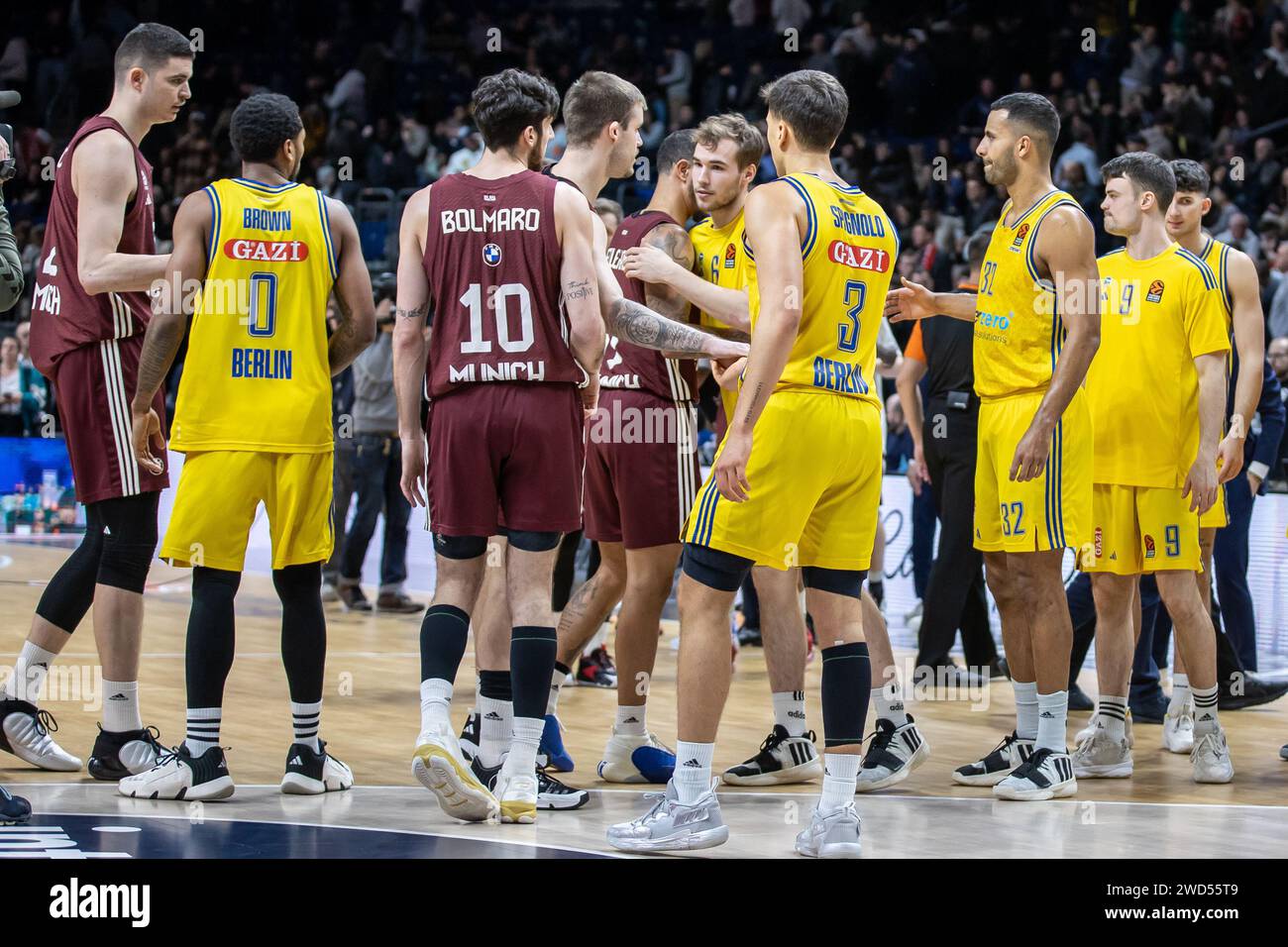 Berlin, Germany. 18th Jan, 2024. Basketball: Euroleague, Alba Berlin ...
