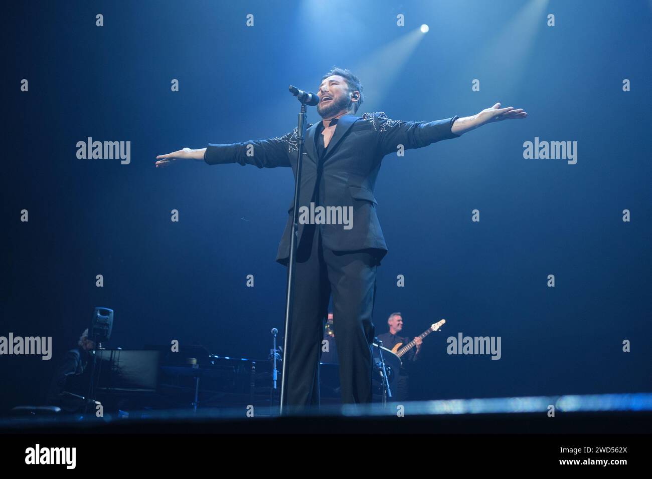 Singer Miguel Poveda during a performance at Inverfest 2024, at the ...