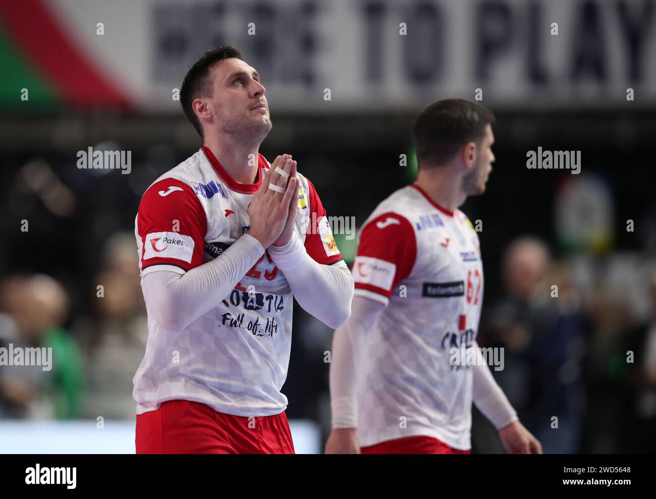 Tomislav Kusan of Croatia France vs Croatia EHF Mens Handball EURO 2024 ...