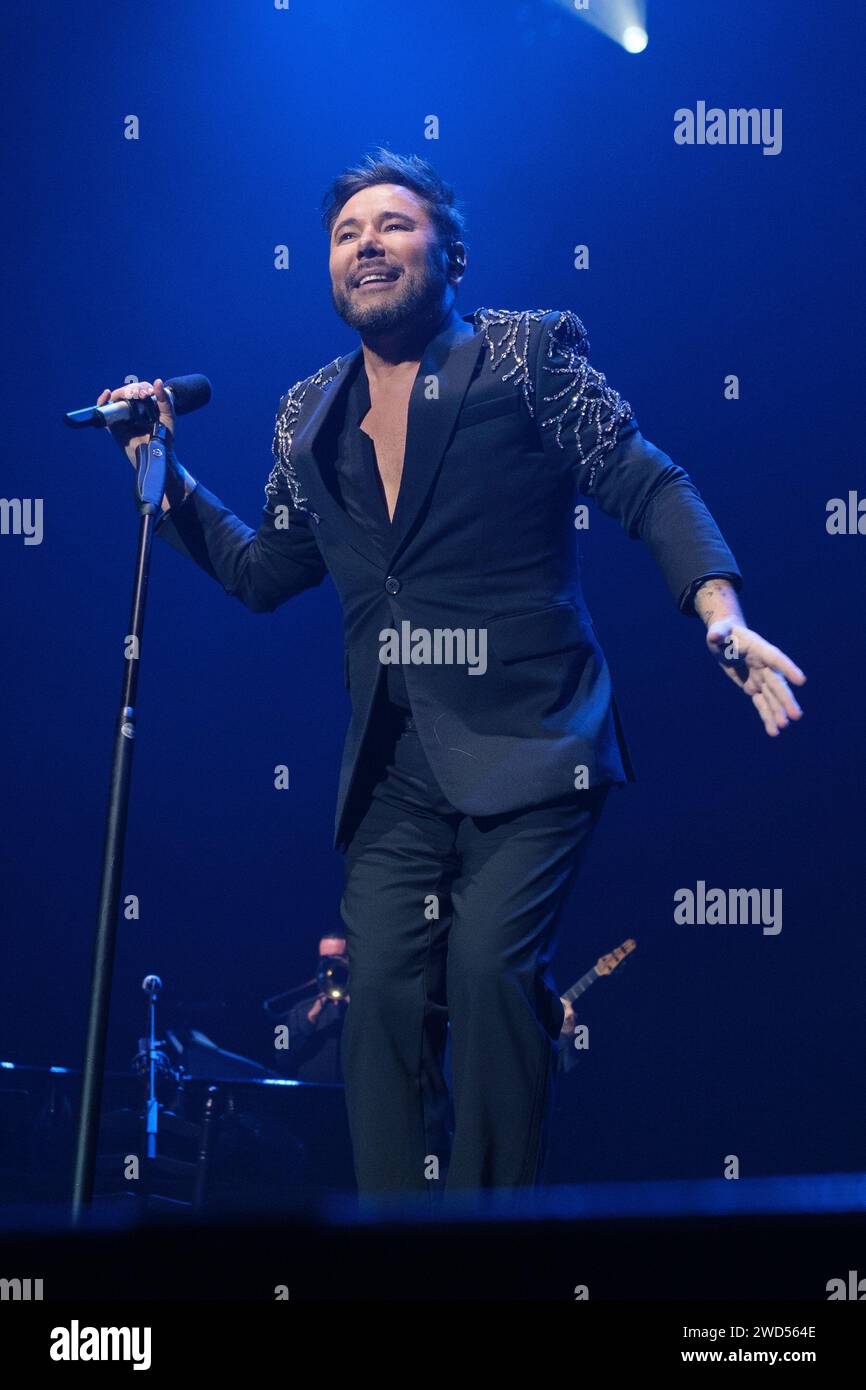 Singer Miguel Poveda during a performance at Inverfest 2024, at the ...