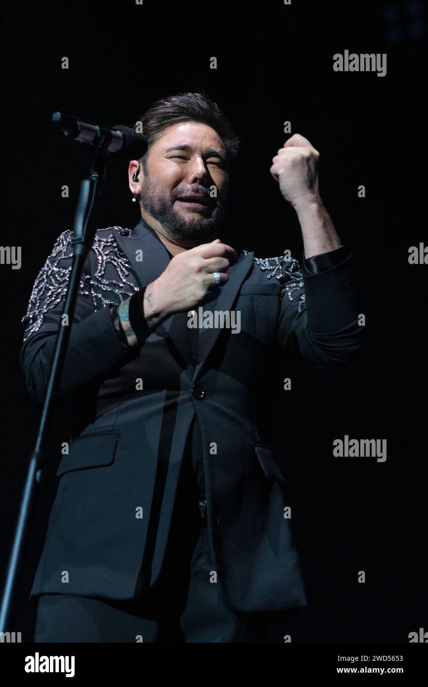 Singer Miguel Poveda during a performance at Inverfest 2024, at the ...