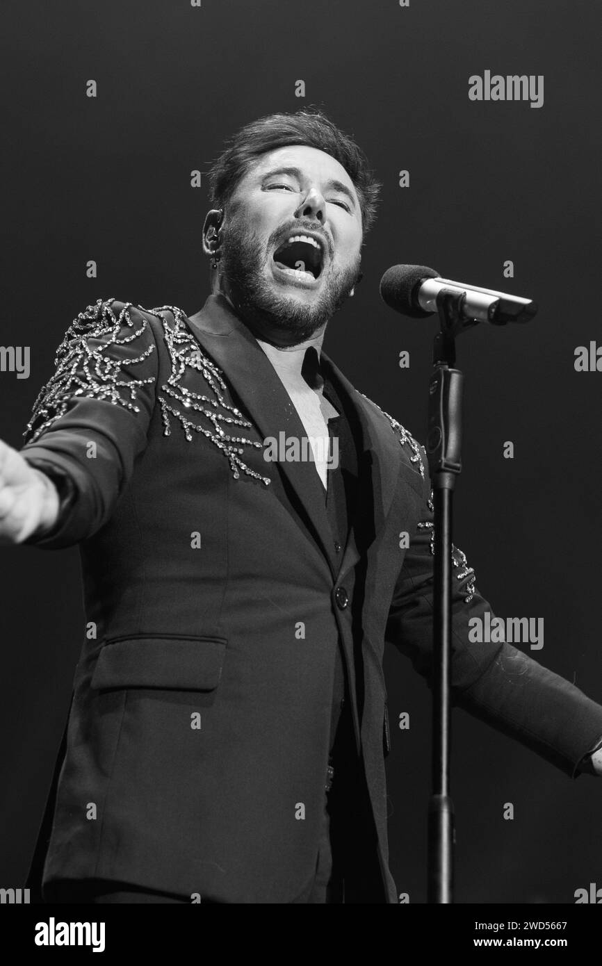 Singer Miguel Poveda during a performance at Inverfest 2024, at the ...