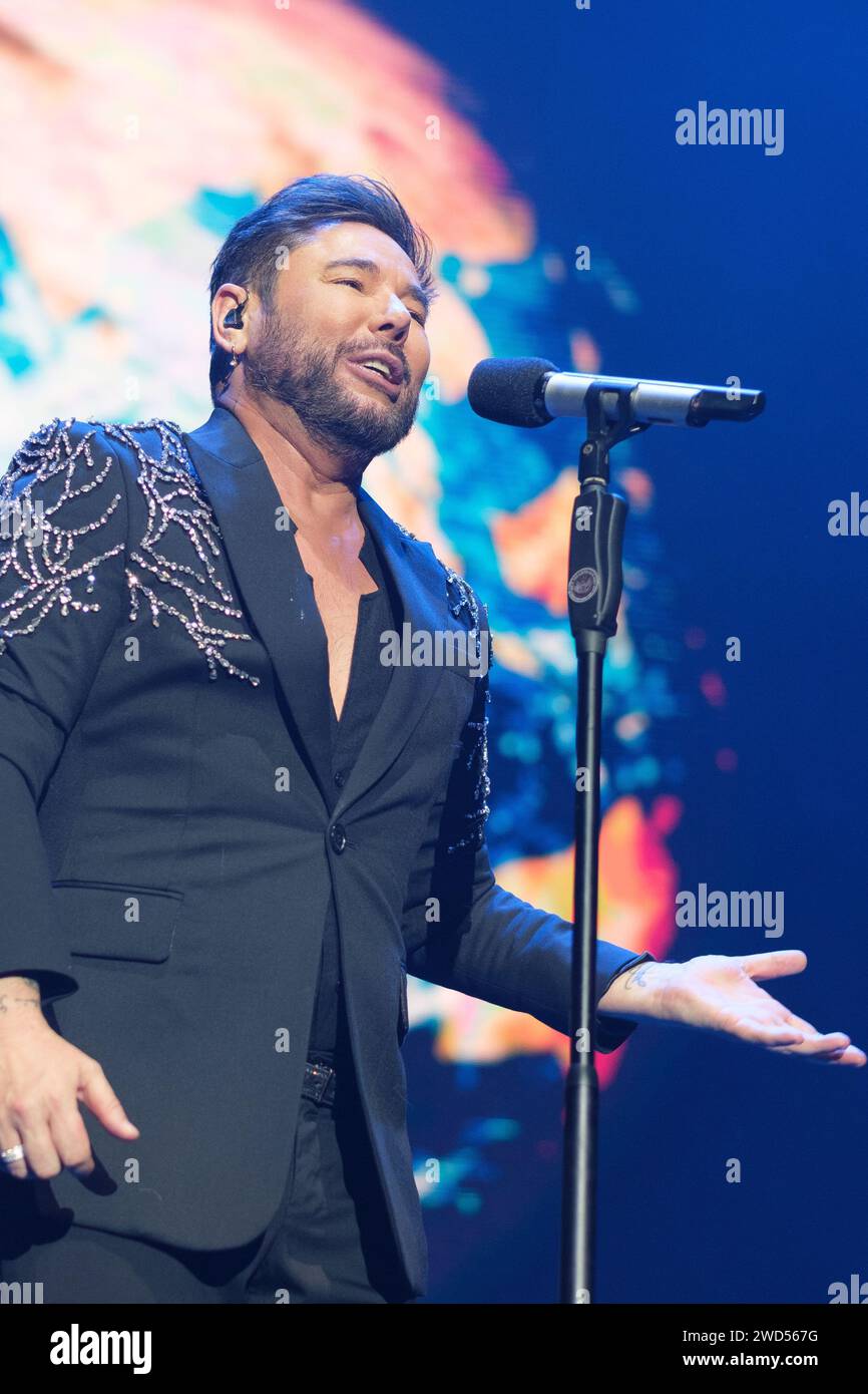 Singer Miguel Poveda during a performance at Inverfest 2024, at the ...