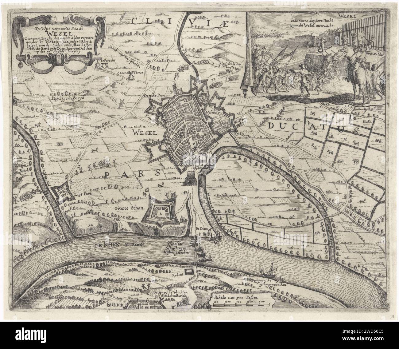 Conquest of Wesel, 1629, Dirk Stoop (attributed to), after Pieter ...