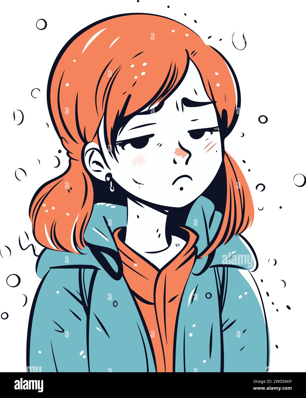 Hooded jacket character hi-res stock photography and images - Alamy