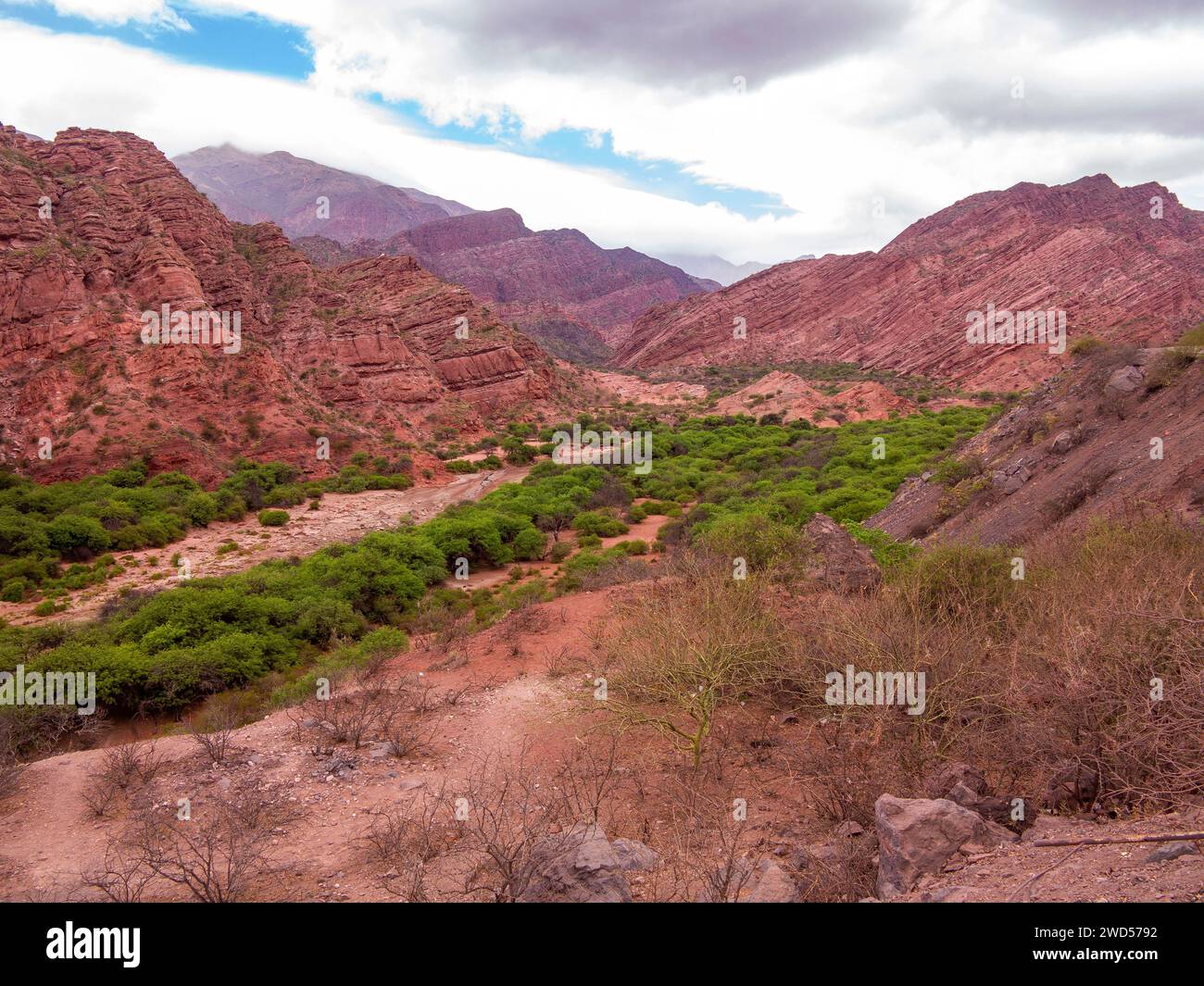 Quebrada de Las Conchas as seen from Ruta 68, Salta Province, Argentina ...