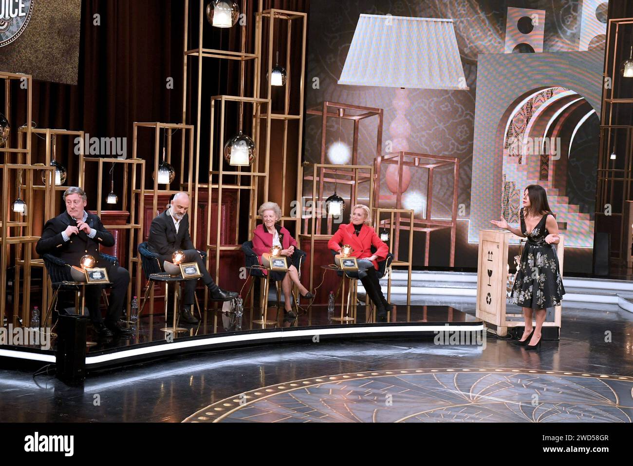 Milan, Italy. 18th Jan, 2024. Milan, TV broadcast "Splendida cornice ...