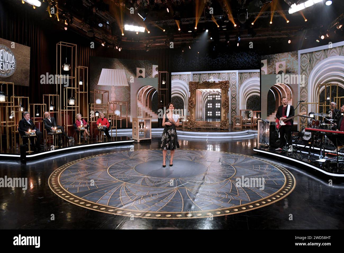 Milan, Italy. 18th Jan, 2024. Milan, TV broadcast "Splendid cornice ...