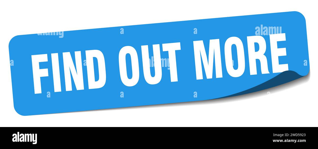 find out more sticker. find out more rectangular label isolated on ...