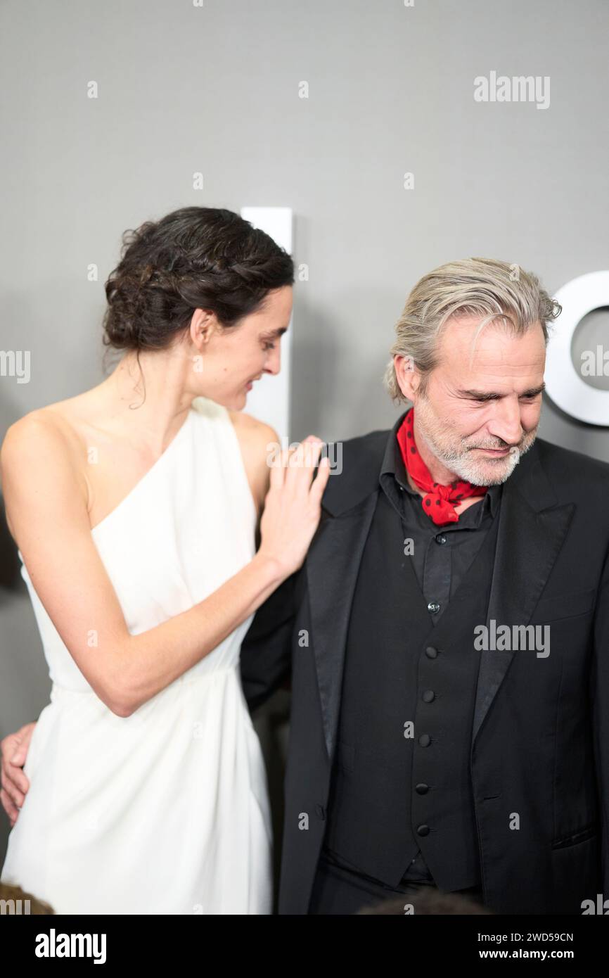 Madrid. Spain. 20240118, Nine Marie d'Urso and Alberto San Juan attends ...