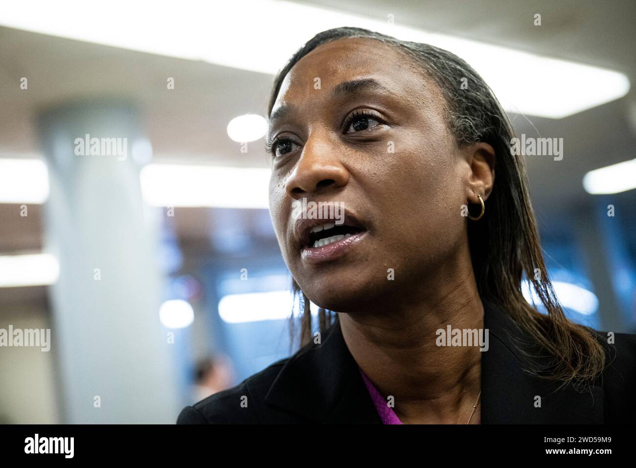 Washington, USA. 18th Jan, 2024. Senator Laphonza Butler (D-CA) speaks ...