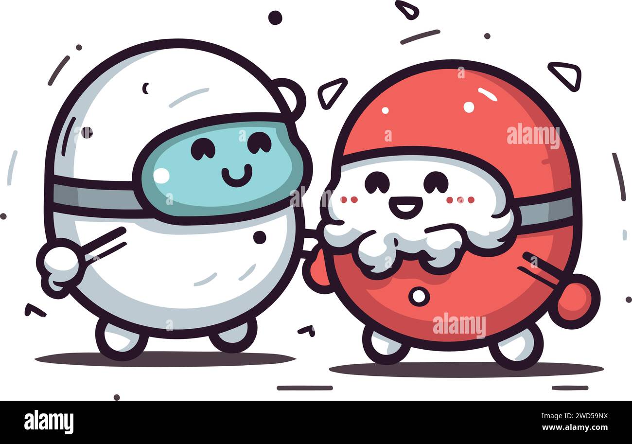 Santa claus robot Stock Vector Images - Alamy