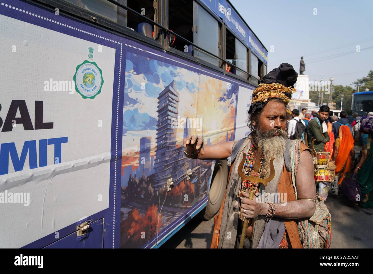 Devotees eagerly make their way to Sagar Island, located 117 km from ...
