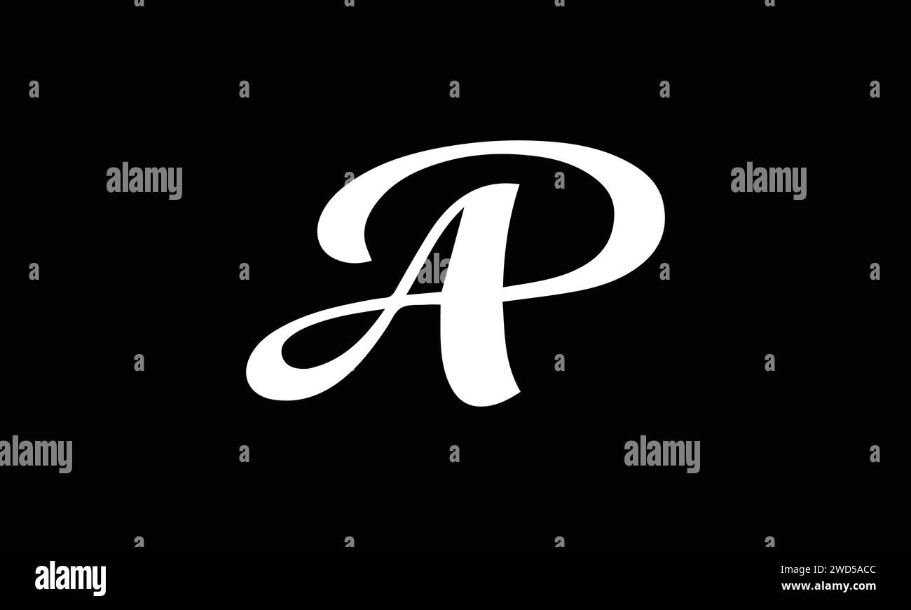 Alphabet letter icon logo AP Stock Vector Image & Art - Alamy