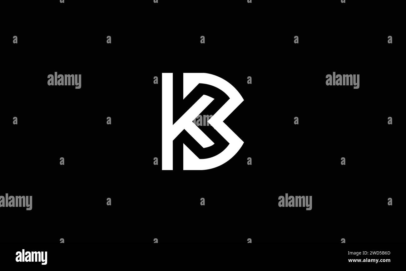 Letter KB initial monogram logo design Stock Vector Image & Art - Alamy