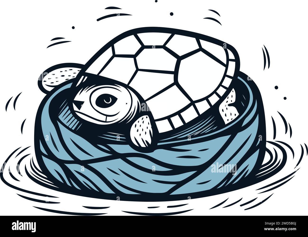 Turtles in a line Stock Vector Images - Alamy