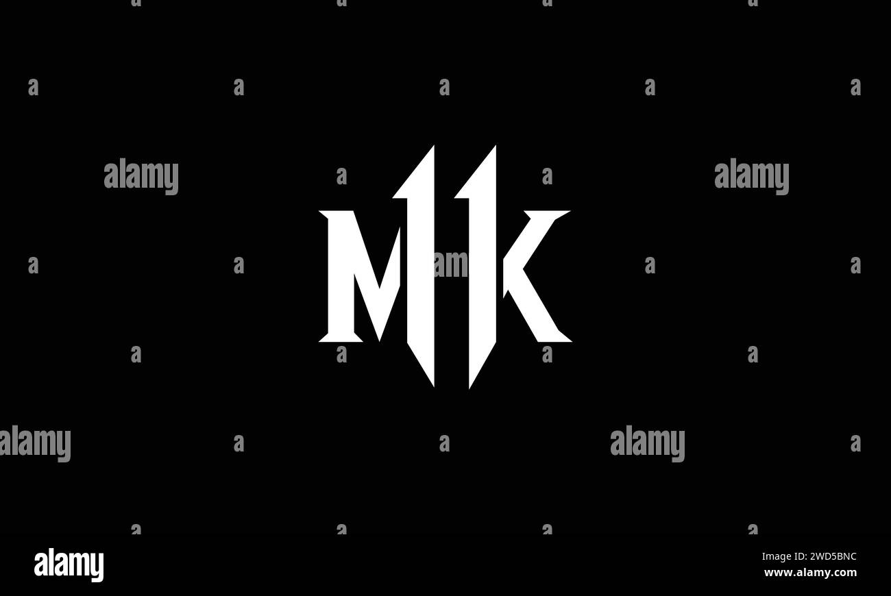 MK abstract letter mark monogram logo vector template Stock Vector ...