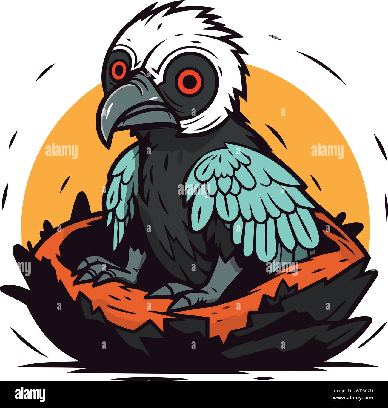 Crow nest bird Cut Out Stock Images & Pictures - Alamy