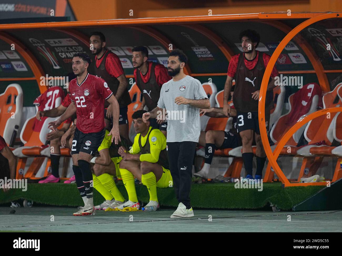 January 18, 2024.Mohamed Salah Salah Mahrous Ghaly (Egypt) during ...