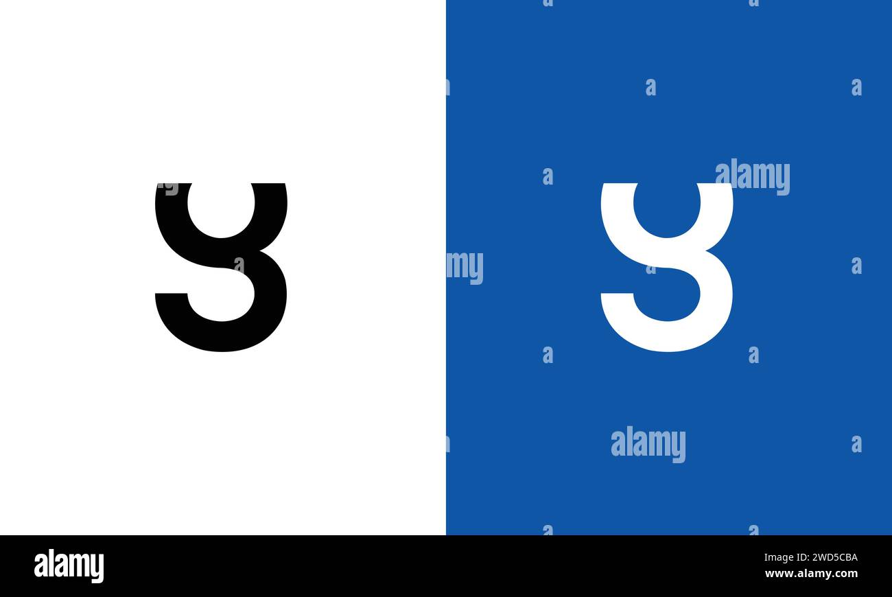 Y, G Abstract Letters Logo Monogram Stock Vector Image & Art - Alamy