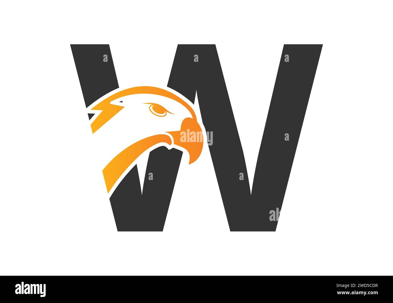 Letter W Eagle head Logo Design Vector Template. Modern logo design for ...