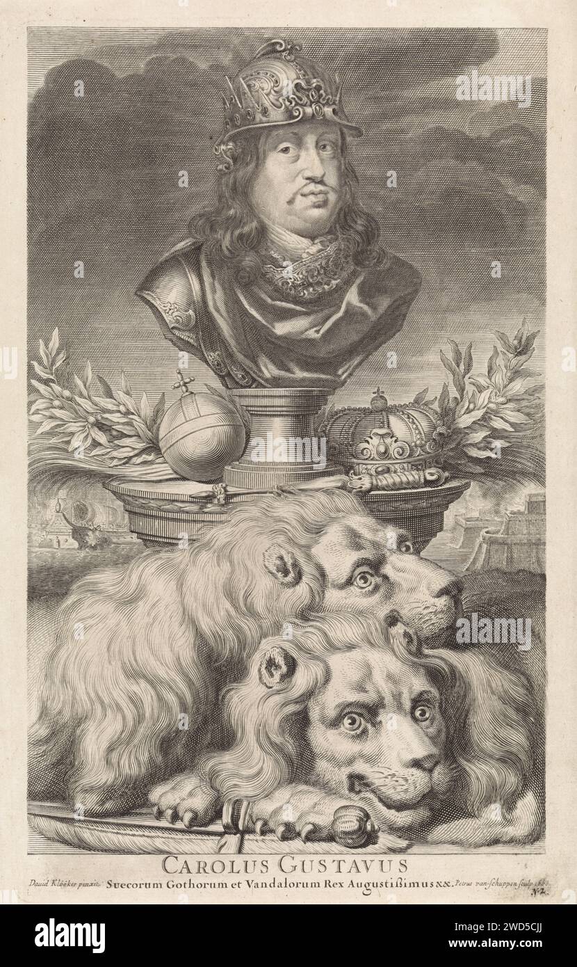 Portrait of Charles XI, King of Sweden, Pieter van Schuppen, After ...
