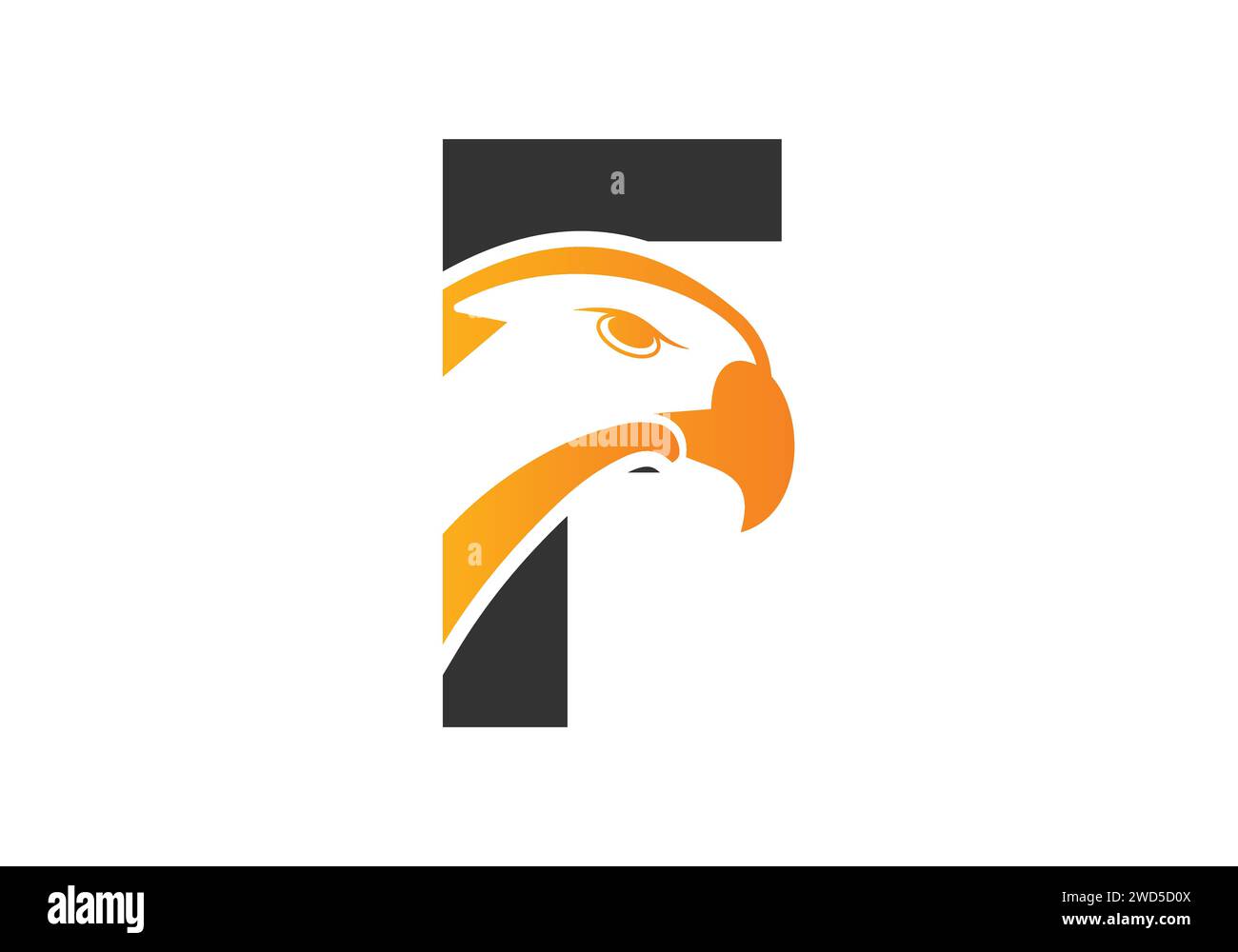 Letter F Eagle head Logo Design Vector Template. Modern logo design for ...