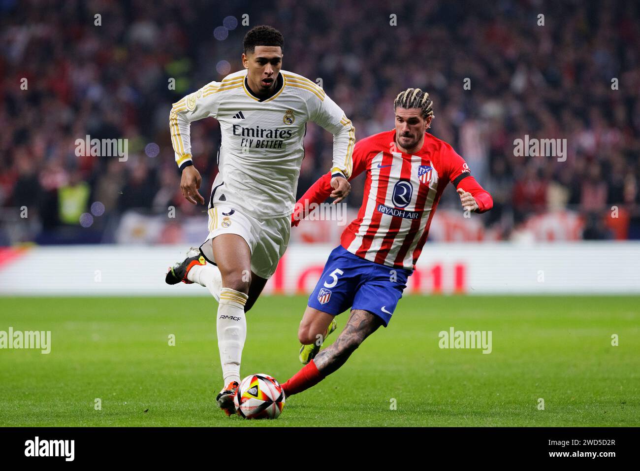 MADRID, SPAIN - JANUARY 18, 2024: Jude Bellingham of Real Madrid and ...