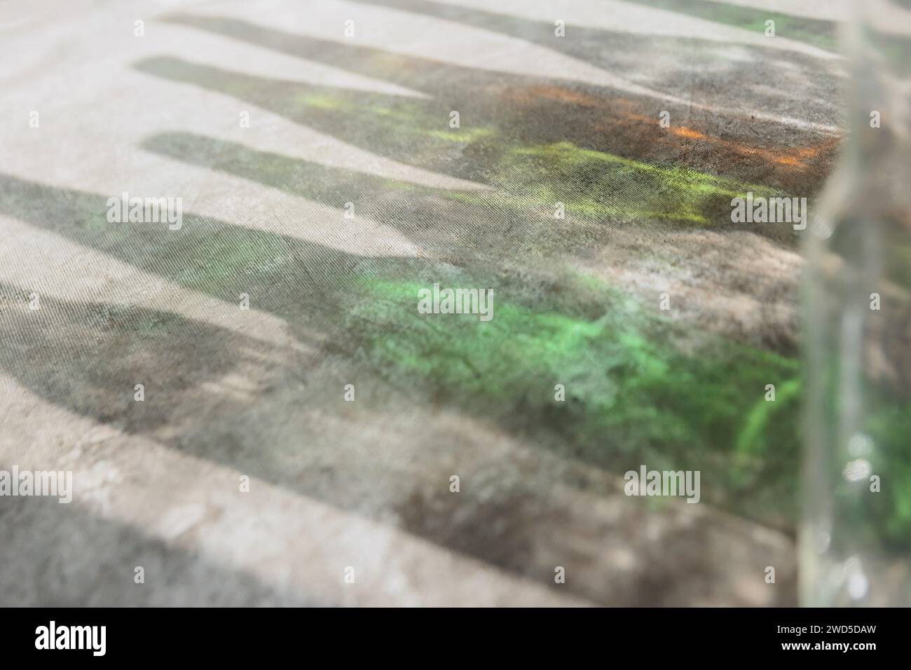 Recyclable glass waste. Social responsibility, ecology care concept ...