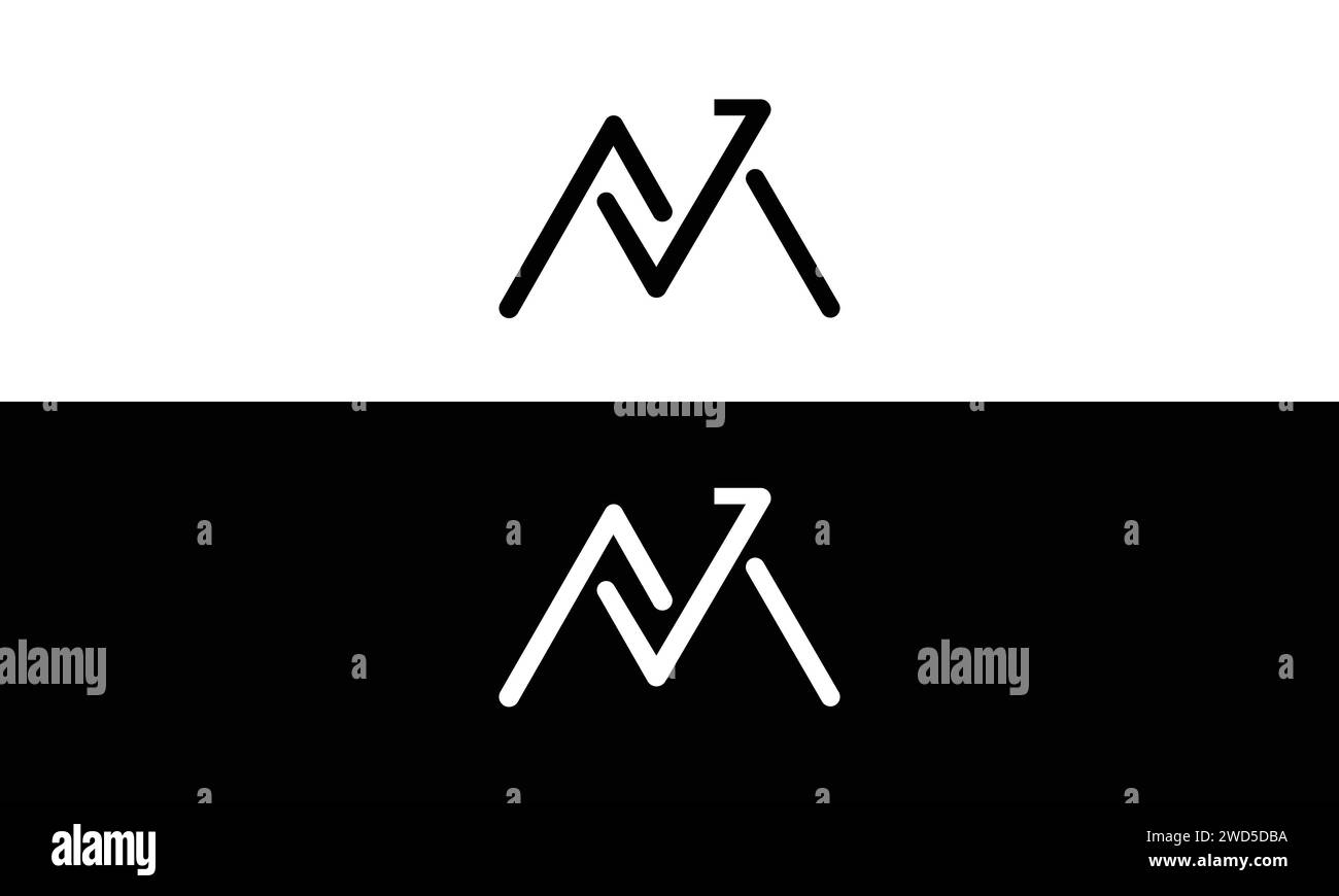 mj modern luxury typography logo design Stock Vector Image & Art - Alamy