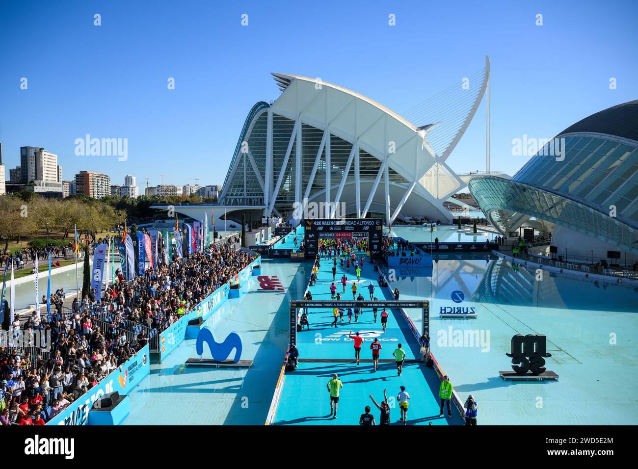 View from above of the spectacular finish line of the Trinidad Alfonso ...