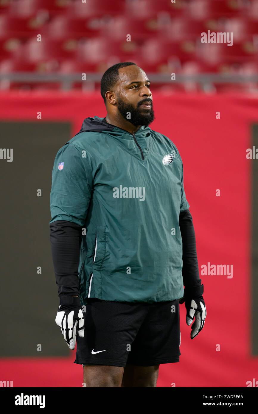 Philadelphia Eagles defensive tackle Fletcher Cox (91) stands on the ...
