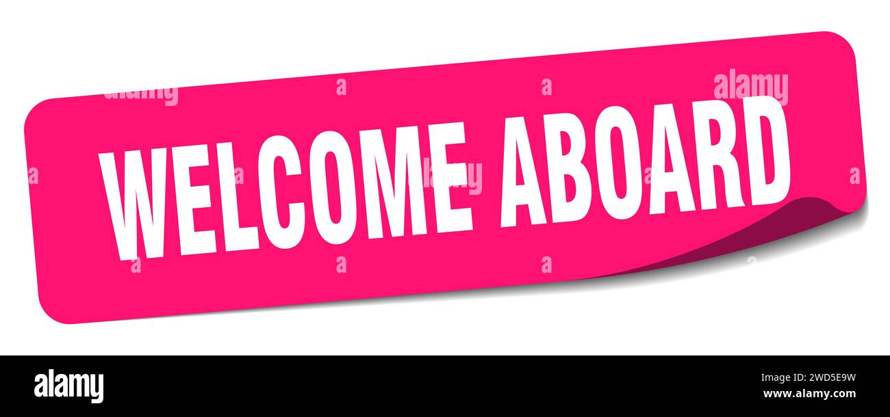 Welcome aboard isolated banner hi-res stock photography and images - Alamy