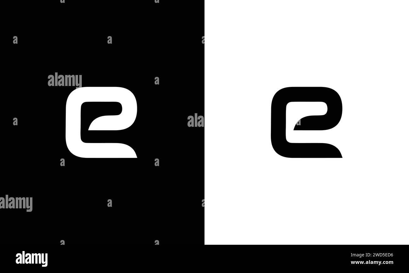 Modern letter E initials logo design Stock Vector Image & Art - Alamy