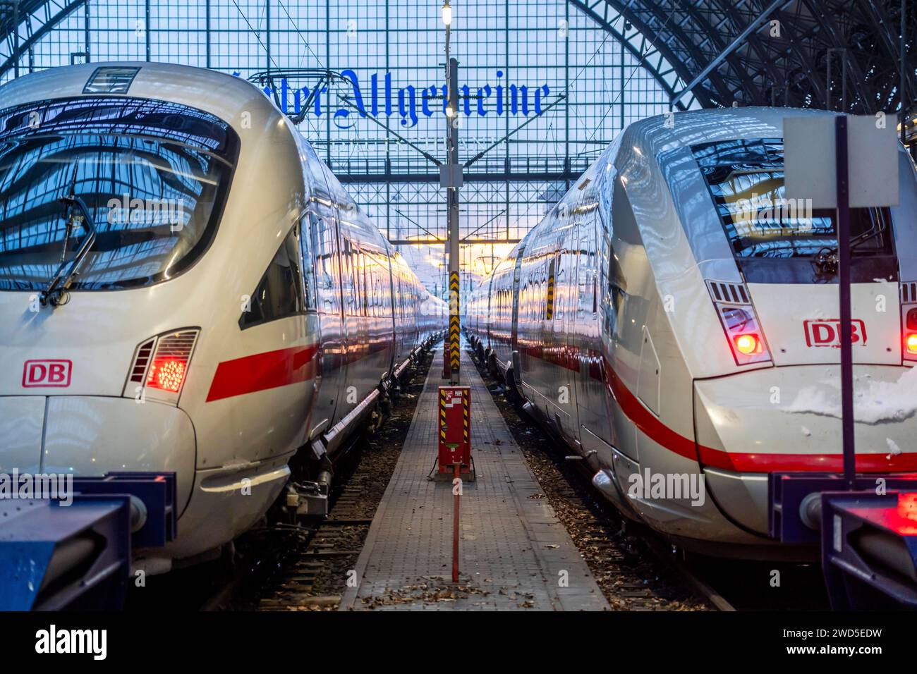 Hauptbahnhof Frankfurt am Main, ICE Züge, Hessen, Deutschland, HBF ...