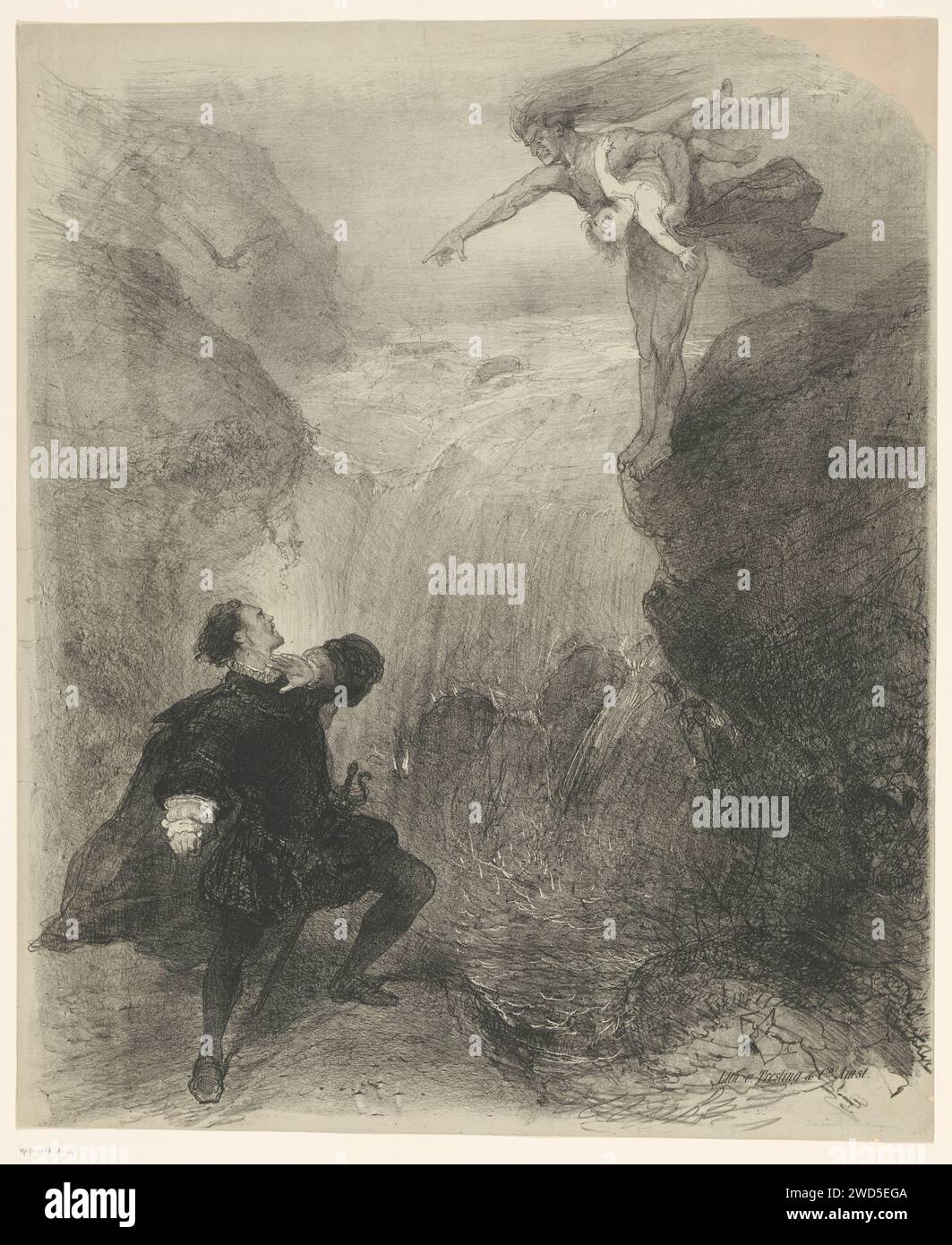 Scene from the ballet 'The Monster and the magician', Charles Rochussen ...