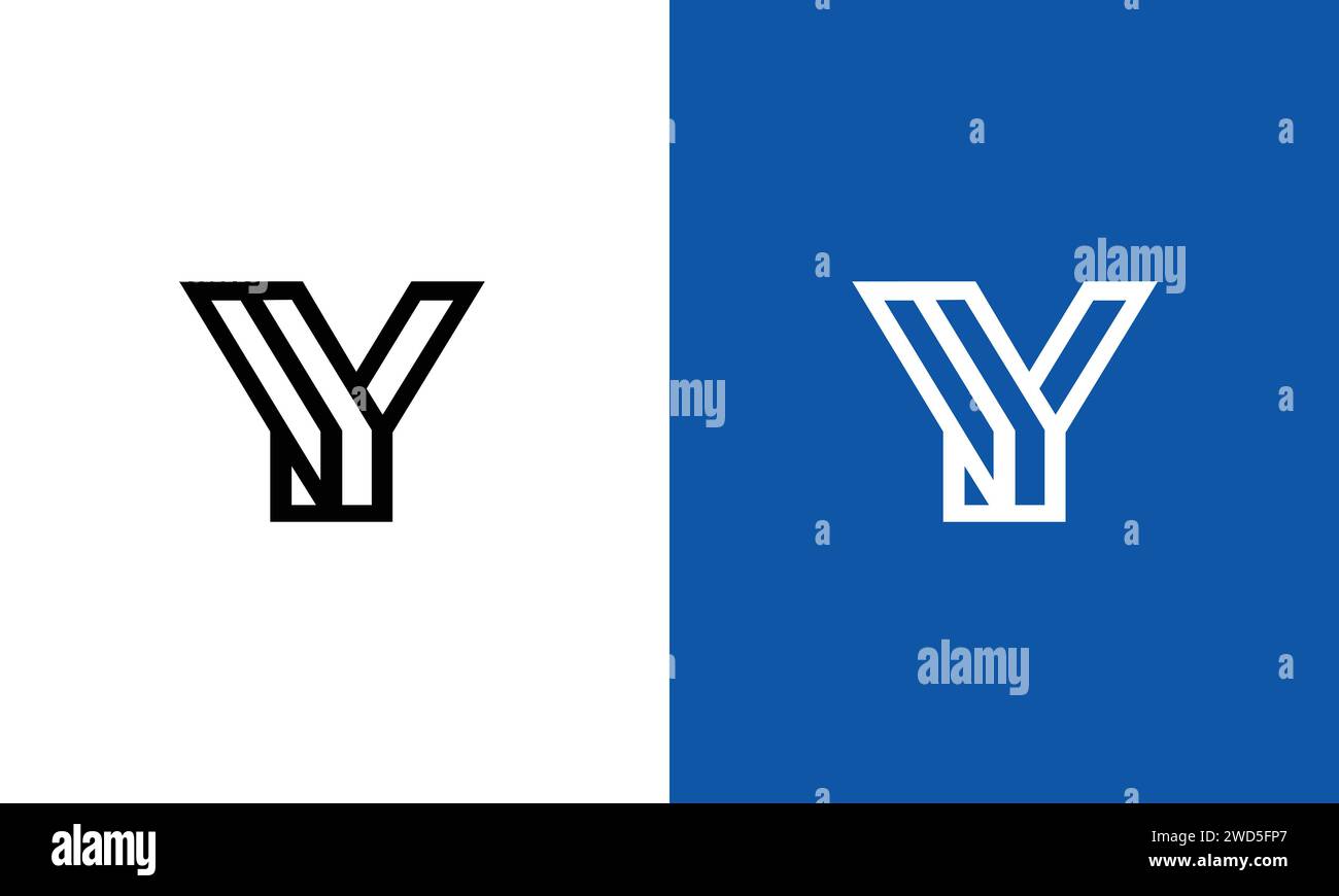 Initial based modern and minimal Logo. YY letter trendy fonts monogram ...