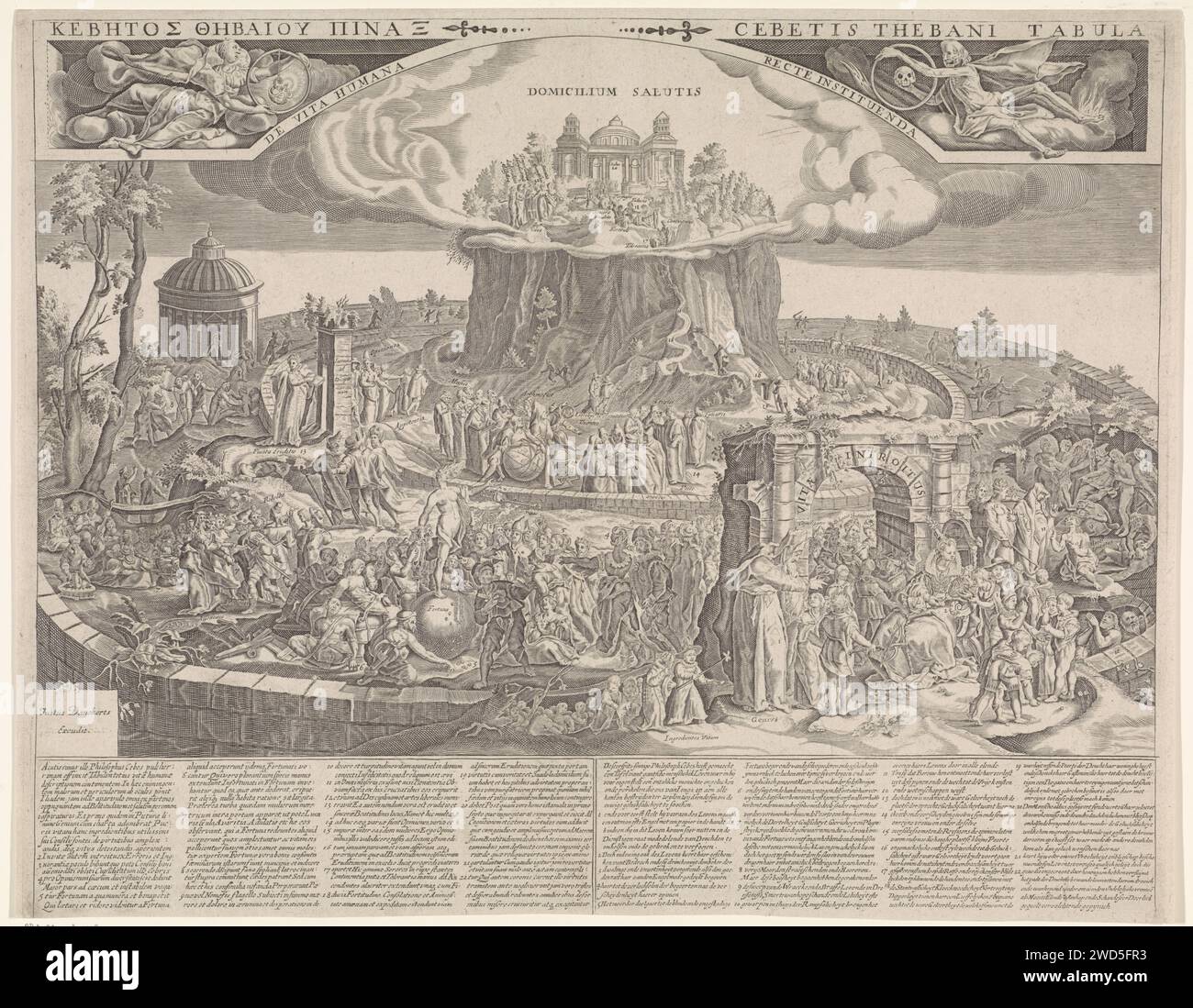 Tabula Cebetis, anonymous, after Jacob Matham, after Hendrick Goltzius ...