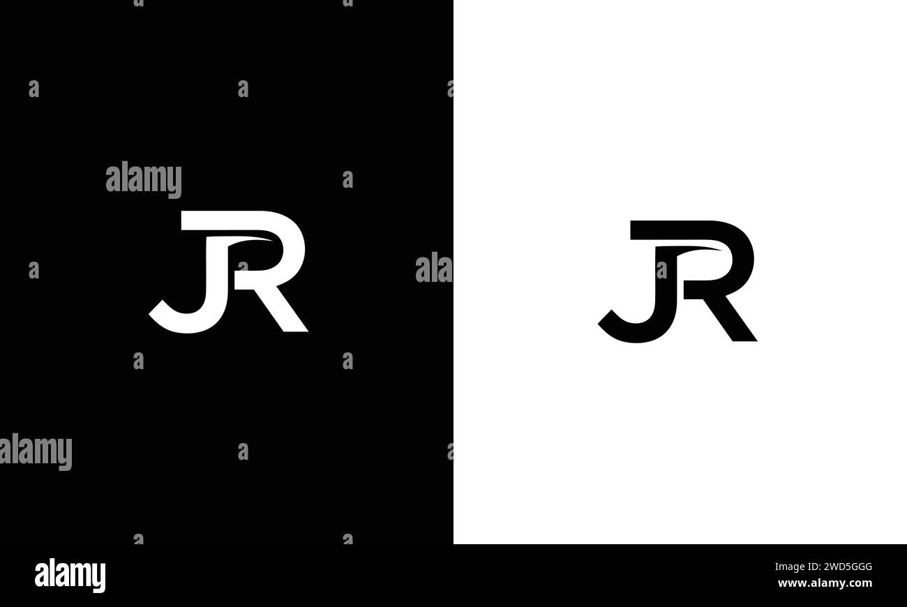 JR Letter Initial Logo Design, Vector Template Stock Vector Image & Art - Alamy