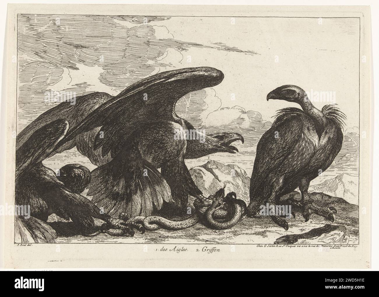 Gier and an eagle with hose, Peeter Boel (attributed to), after Peeter ...