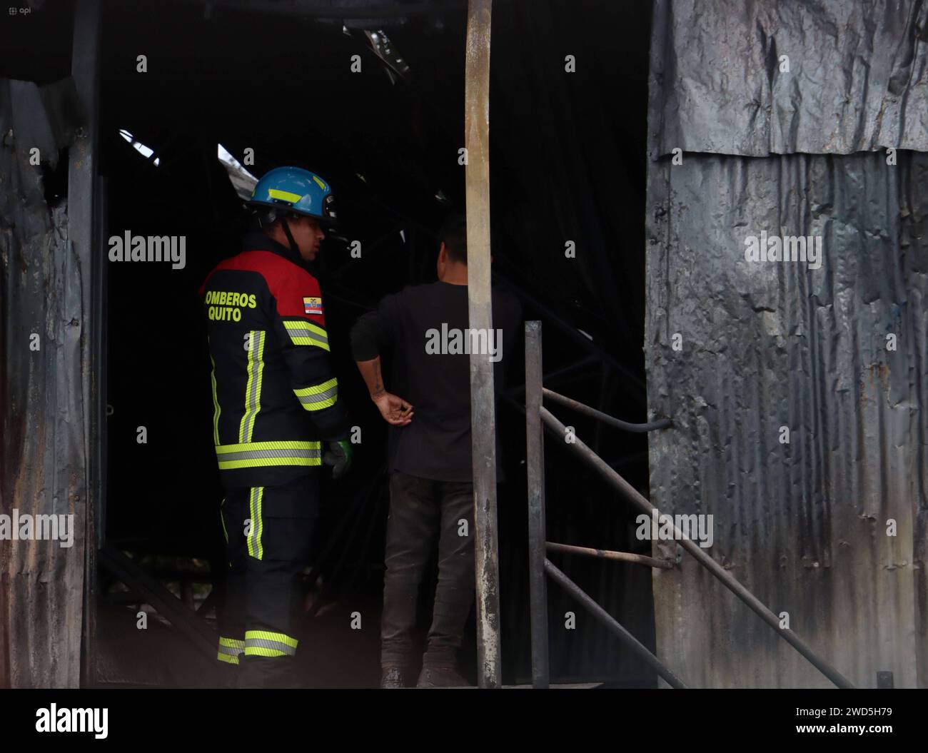 INCENDIO-AUTOPISTA-RUMINAHUI Quito, jueves 18 de enero del 2024 ...