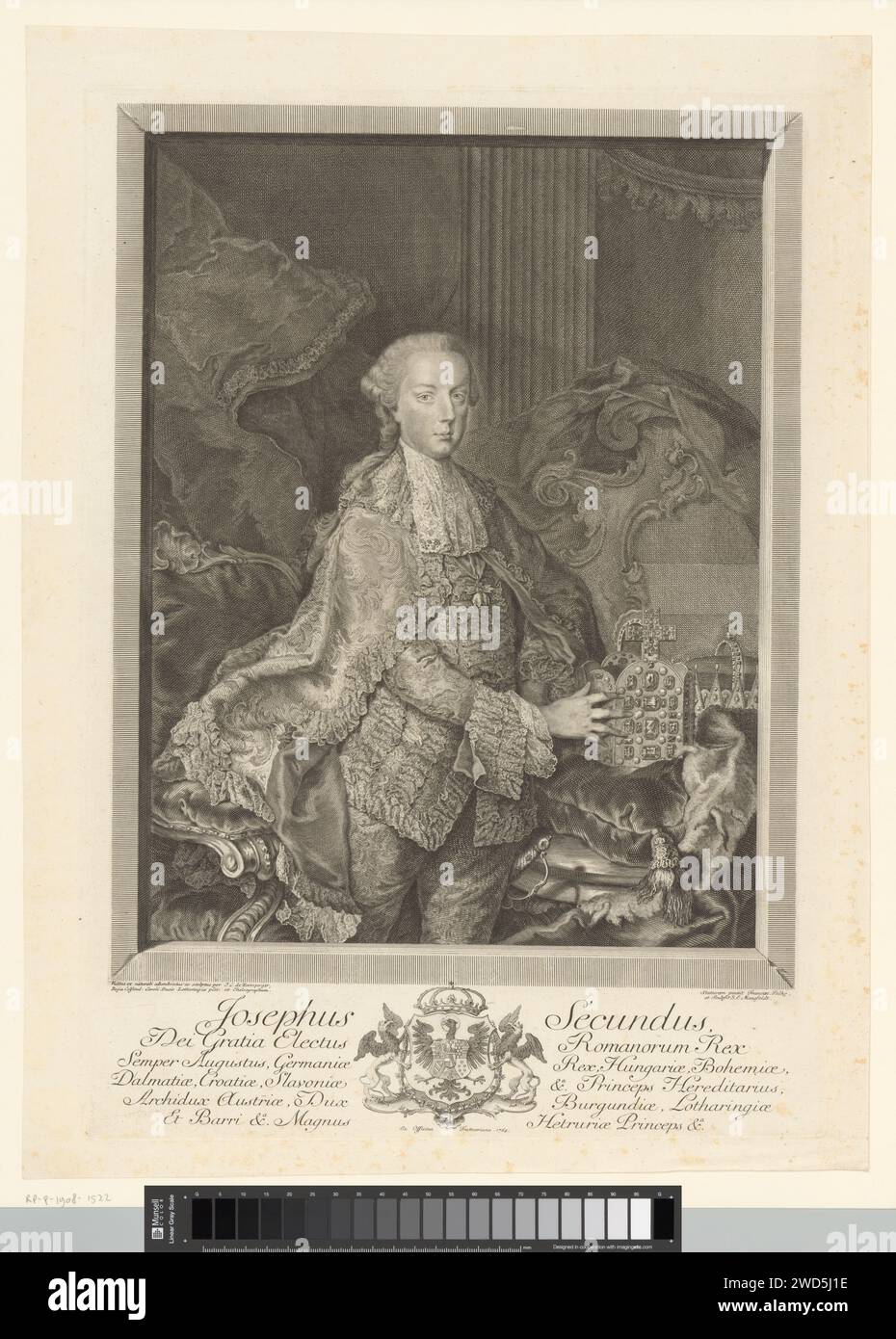 Portrait of Joseph II, German emperor, Johann Christoph von Reinsperger ...