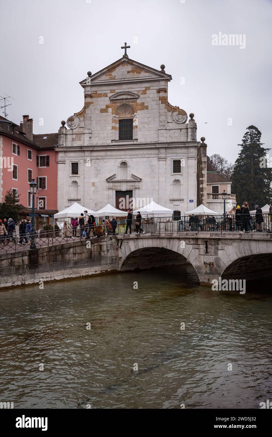 Annecy, France - January 29, 2022: The Church of Saint-Francois, known ...