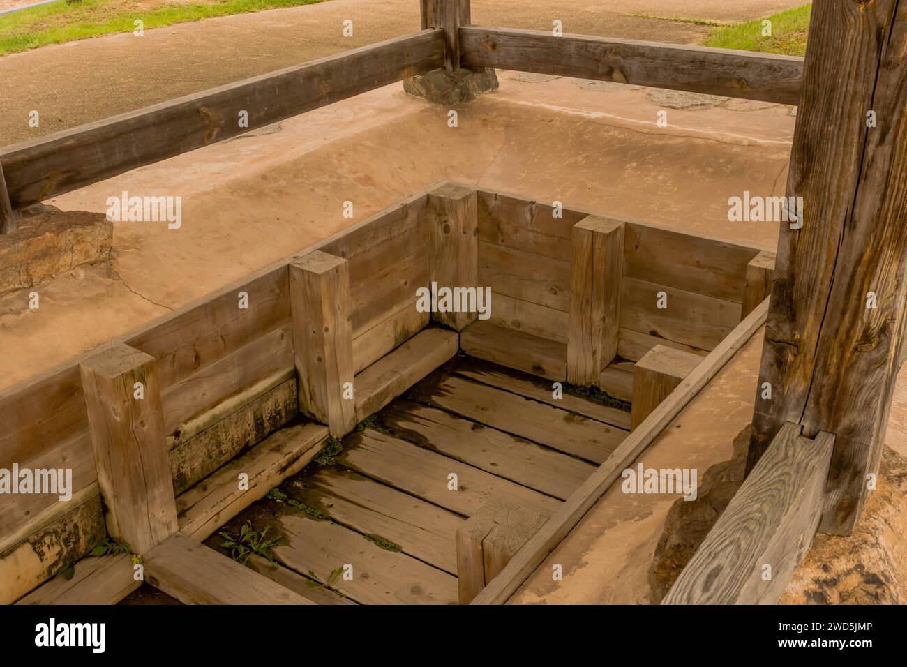 Replica of ancient food storage pit unearthed at archeological site in ...