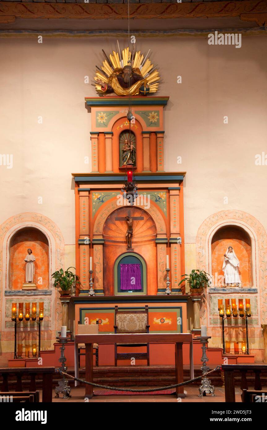 Altar, Mission Basilica San Diego de Alcala, San Diego, California ...