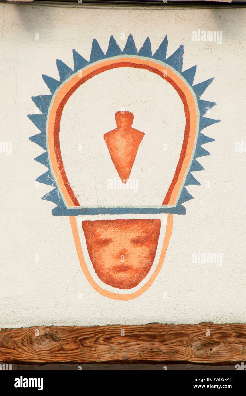 Mission mural, Mission San Antonio de Pala, Pala Indian Reservation ...